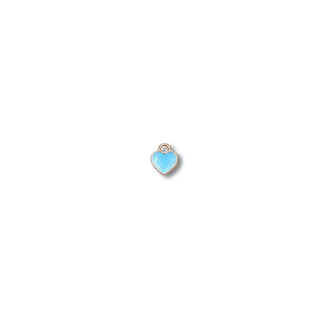 BLUE MINI HEART CHARM – Keepsake Baby Co